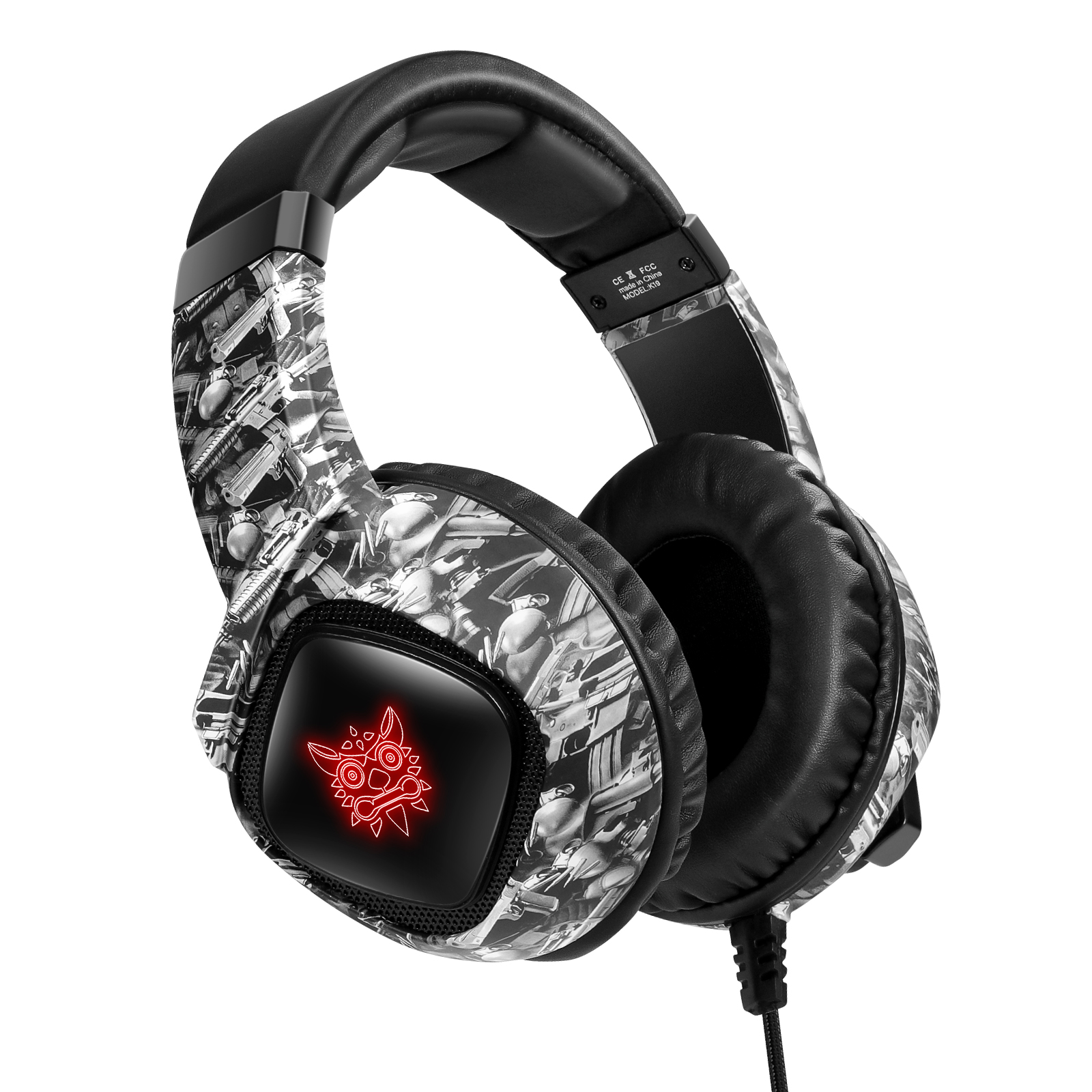 Onikuma K19 Gaming Headset Camouflage Grey - Athome